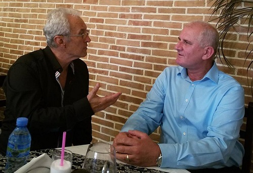 Pierre-Pandeli Simsia: Takim mbresëlënës me poetin e mirënjohur Agim Doçi