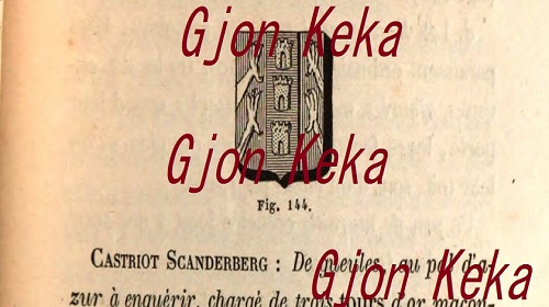 Gjon Keka: Stema e rrallë e Skënderbeut - tri kështjellat dhe këmbët e ...