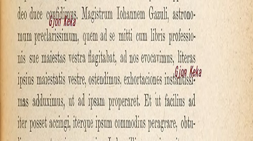 Gjon Keka: Gjon Gazulli, astronomi i famshëm i kohës së Gjergj Kastriotit